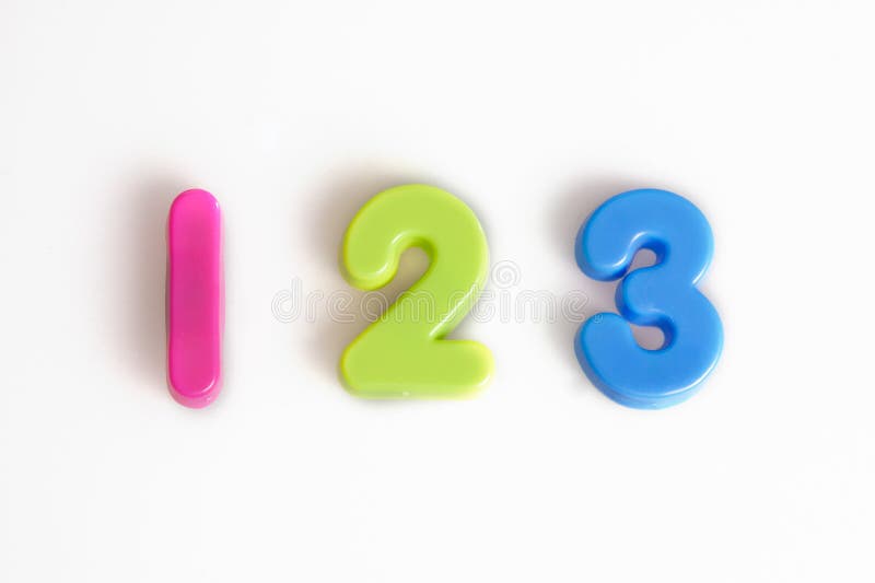 1 2 3 numéros d'isolement photo stock. Image du éducation - 10118752