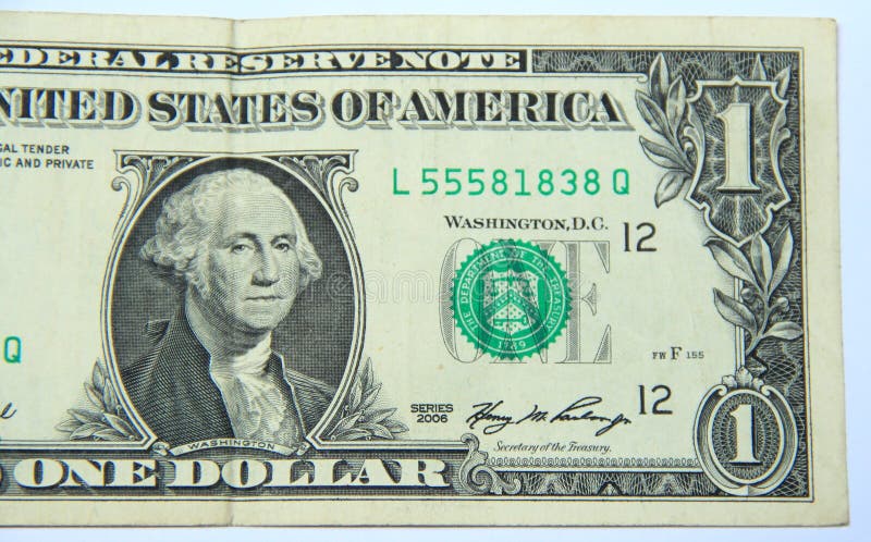 Un dollaro americano. fotografia stock. Immagine di prestito - 31444750