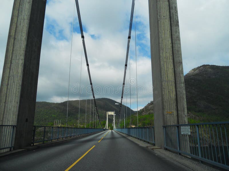 Un Empty bridge in Norway. stock photo. Image of loss - 179744708