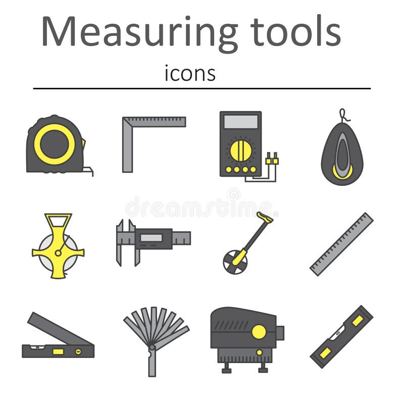Un Ensemble D'instruments De Mesure Utilisés Dans La Construction Pour ...