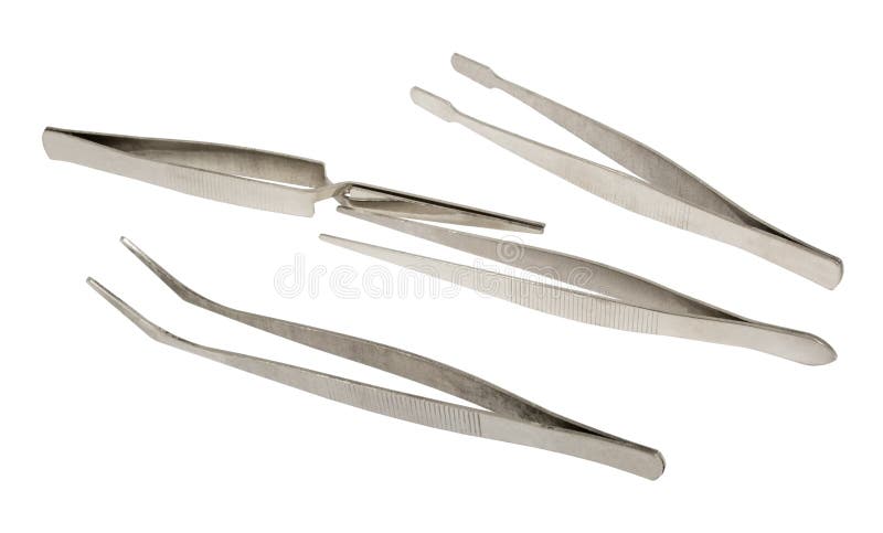 Un ensemble de pincette photo stock. Image du soin, main - 36799352