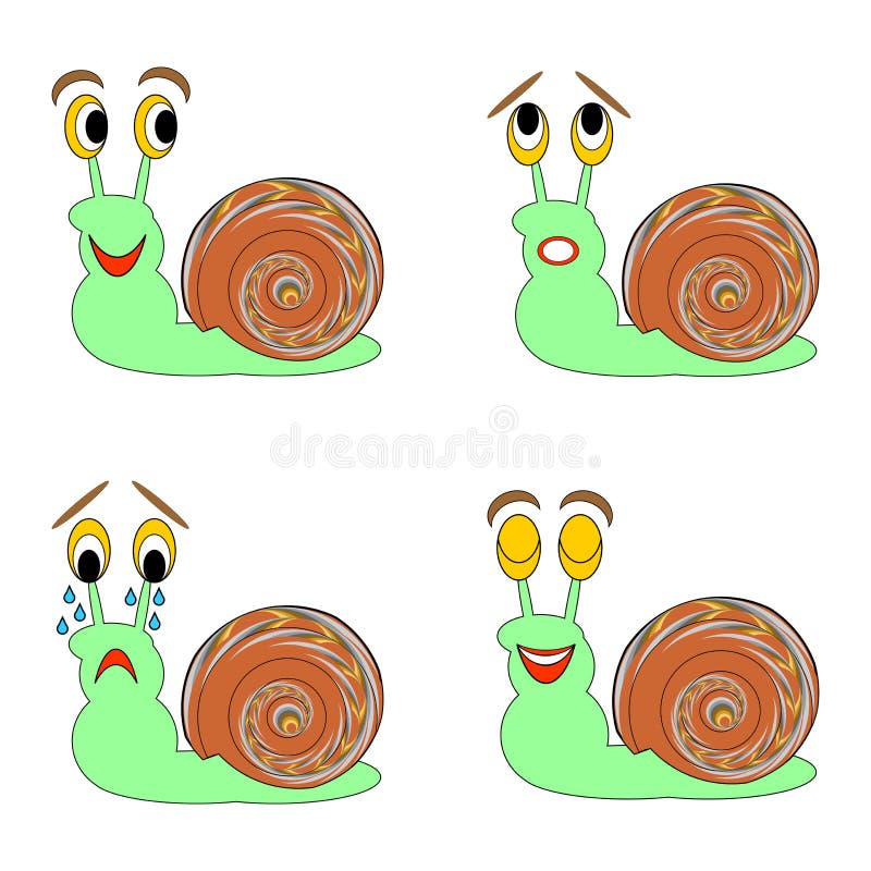Escargot Comique Stock Illustrations, Vecteurs, & Clipart – (250 Stock ...