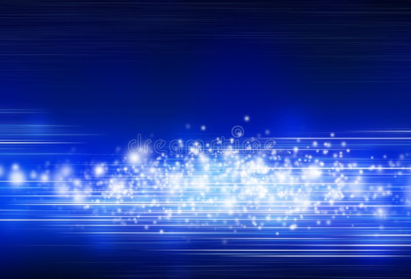 Fondo Azul Abstracto Con Las Luces Stock de ilustración - Ilustración ...