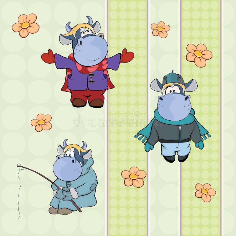 Un fondo con le mucche illustrazione vettoriale. Illustrazione di ...