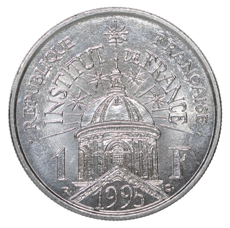 Moneta D'argento Del Franco Francese Immagine Stock - Immagine di ...