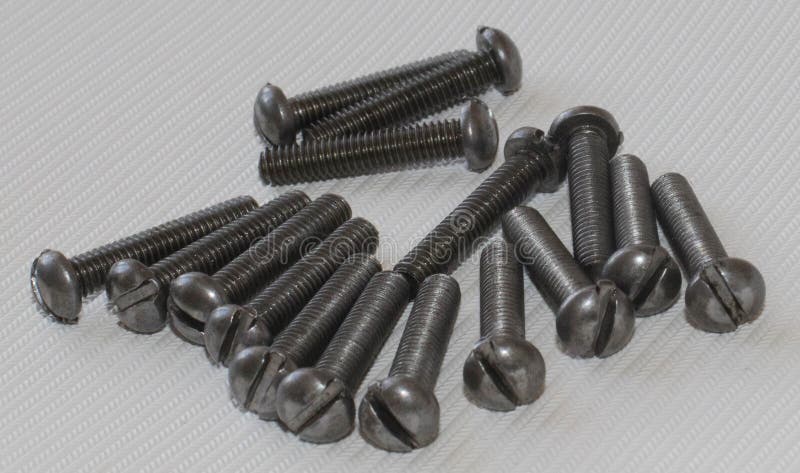 Un galvanized stock image. Image of screws, macro, thread - 179724681