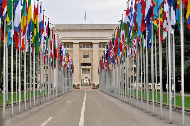 The UN, Geneva, Switzerland Stock Image - Image of landmark, exterior ...
