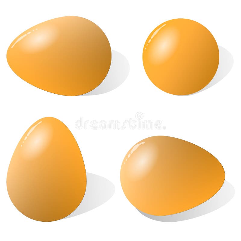 Un Huevo Vector Aislado Sobre Fondo Blanco Ilustración del Vector ...