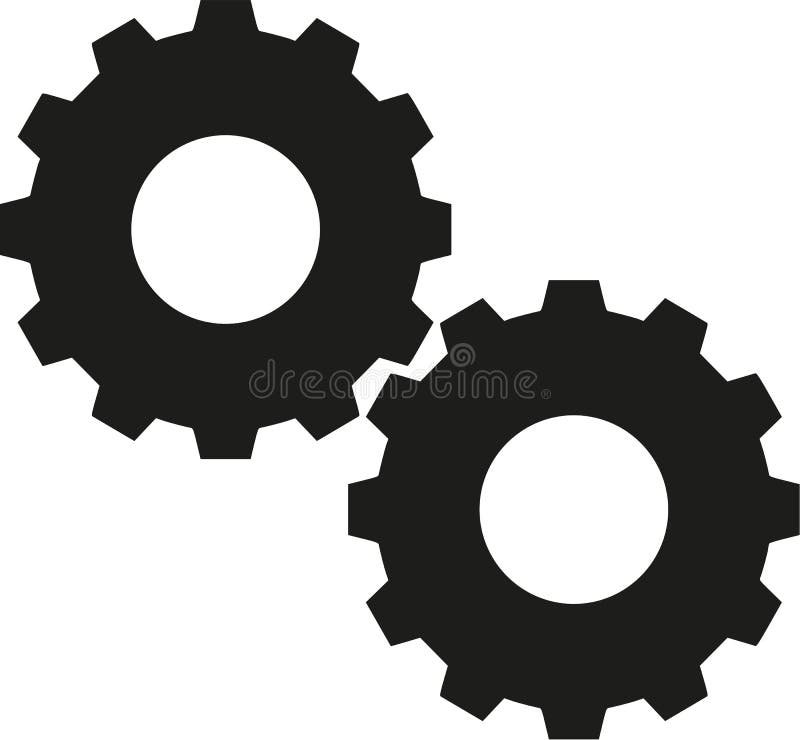 Icona Delle Ruote Di Ingranaggio Illustrazione Vettoriale ...