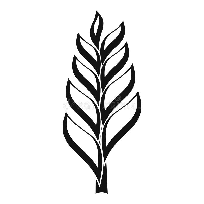 Un Icono De La Espiga, Estilo Simple Ilustración del Vector ...
