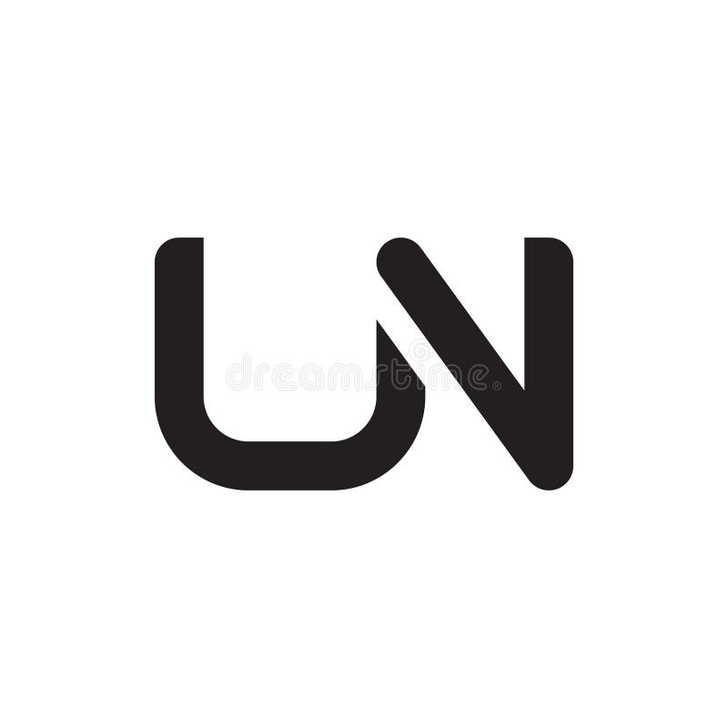 Un Initial Letter Vector Logo Icon Stock Vector - Illustration of ...