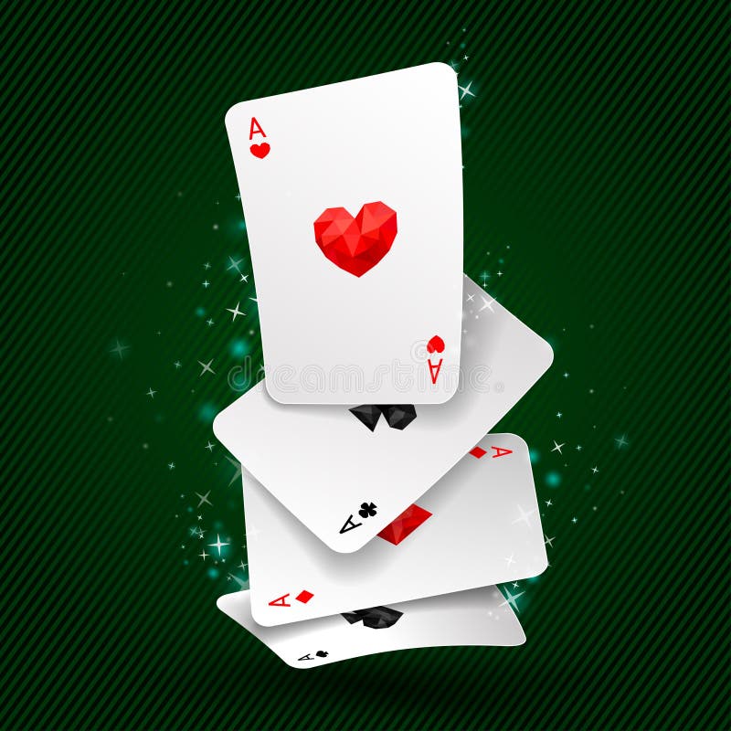 Un Insieme Di Quattro Vestiti Delle Carte Da Gioco Dell'asso ... Un Insieme Di Quattro Vestiti Delle Carte Da Gioco Dell'asso ...