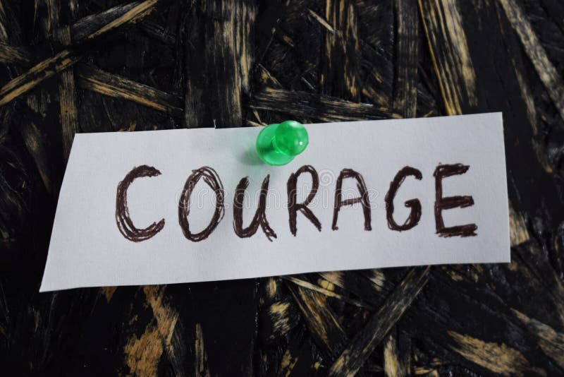 Coraggio, Consistenza, Competenza Fotografia Stock - Immagine di ...
