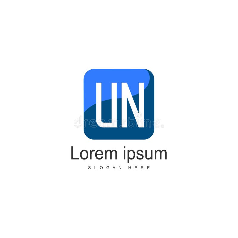 UN Letter Logo Design. Creative Modern UN Letters Icon Illustration ...