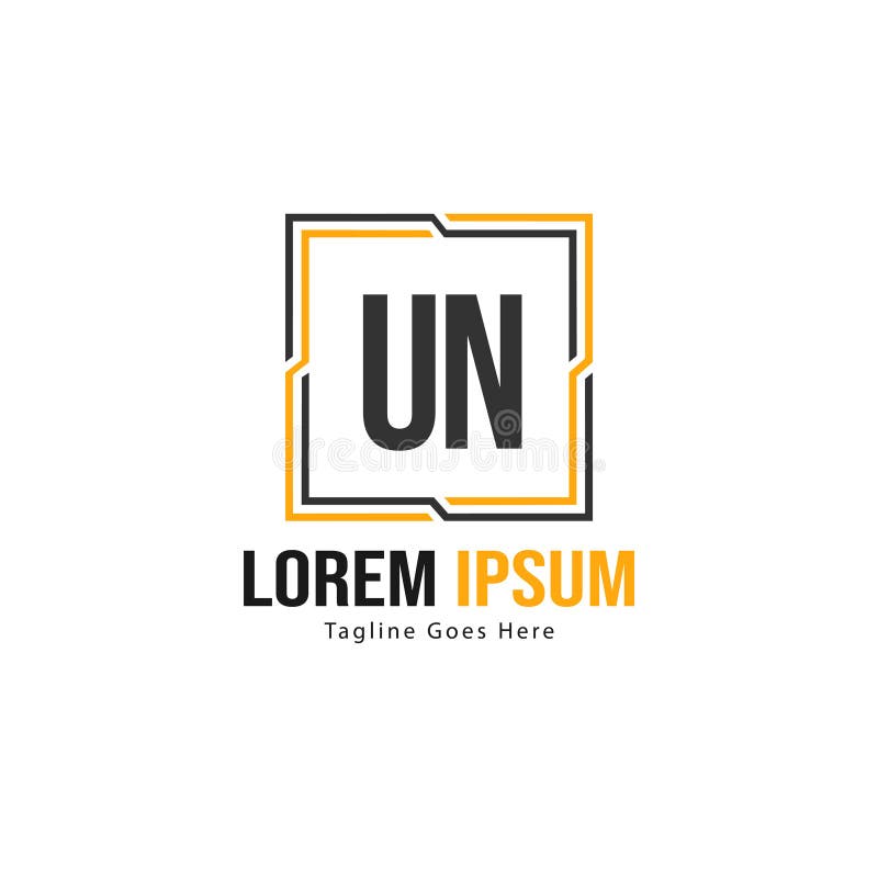 UN Letter Logo Design. Creative Modern UN Letters Icon Illustration ...