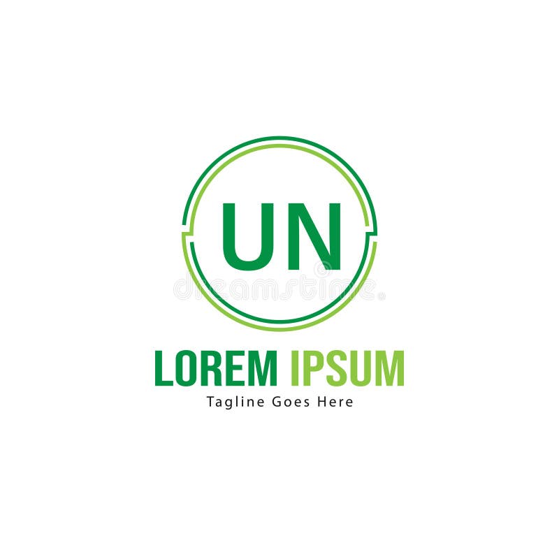 UN Letter Logo Design. Creative Modern UN Letters Icon Illustration ...