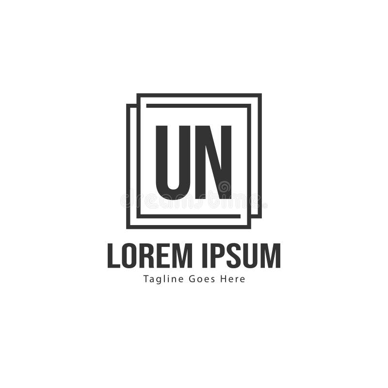 UN Letter Logo Design. Creative Modern UN Letters Icon Illustration ...