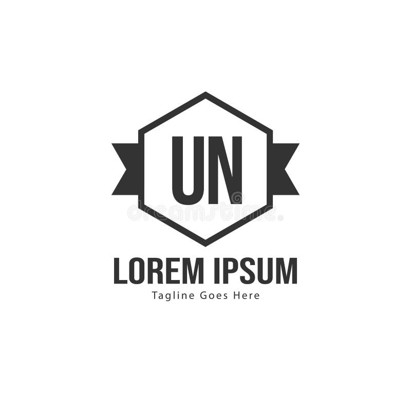UN Letter Logo Design. Creative Modern UN Letters Icon Illustration ...