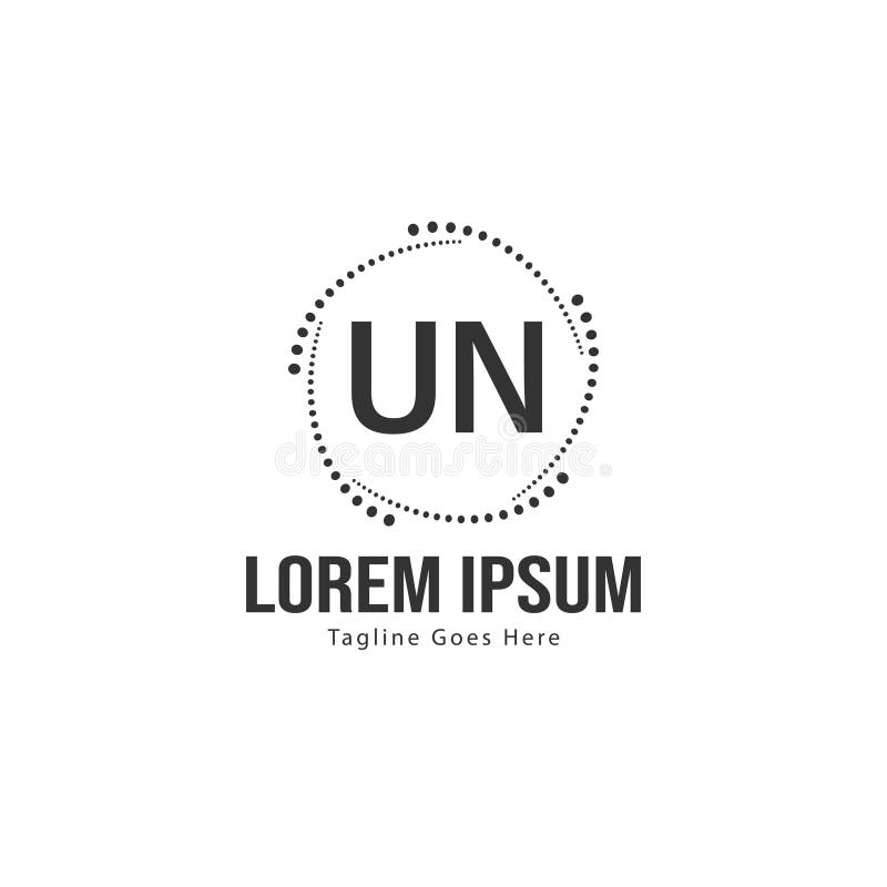 UN Letter Logo Design. Creative Modern UN Letters Icon Illustration ...