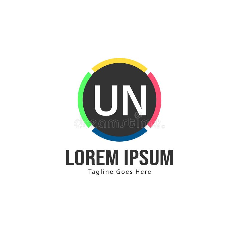 UN Letter Logo Design. Creative Modern UN Letters Icon Illustration ...