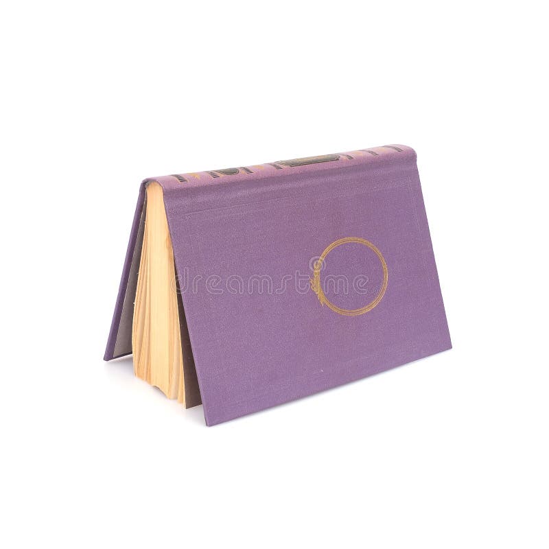 Un Libro Morado Aislado En Un Fondo Blanco Foto de archivo - Imagen de ...