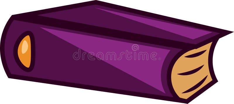 Un Libro Morado, IlustraciÃ³n De Color Vectorial Ilustración del Vector ...