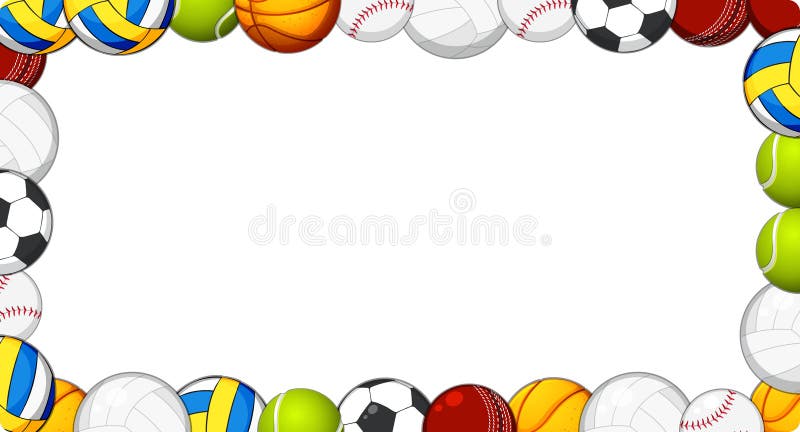 Vector Del Marco Del Deporte Stock de ilustración - Ilustración de ...