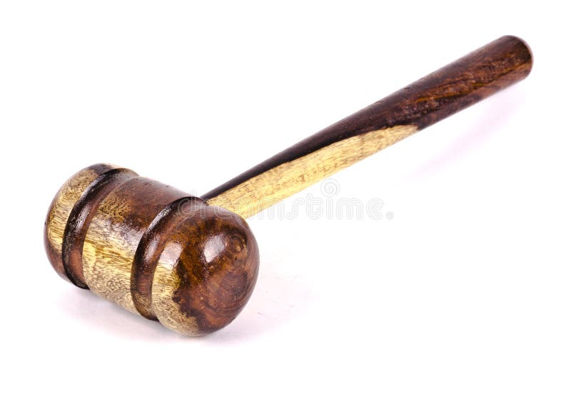 Un Mazo De Madera Del Mazo Del Martillo Foto de archivo - Imagen de ...