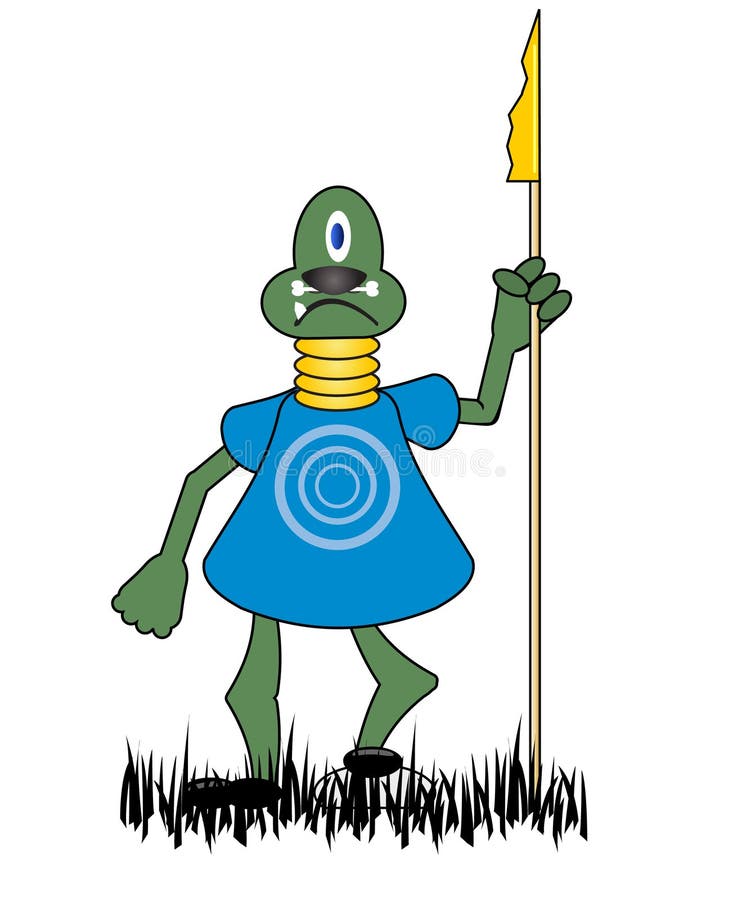 Un mostro illustrazione vettoriale. Illustrazione di umore - 19560205