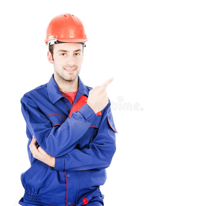 Un Operaio Di Costruzione Maschio Immagine Stock - Immagine di ...