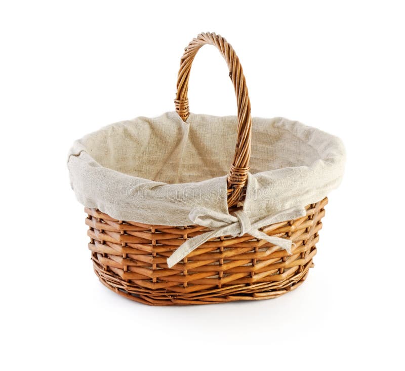 Panier vide rond image stock. Image du effectué, panier - 2459029
