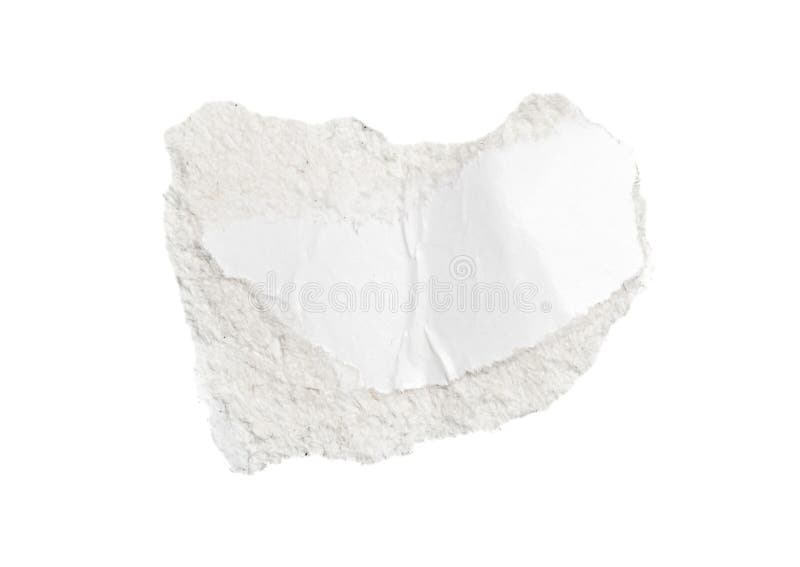 Un Papel Blanco Sobre Un Fondo Blanco Aislado Imagen de archivo ...