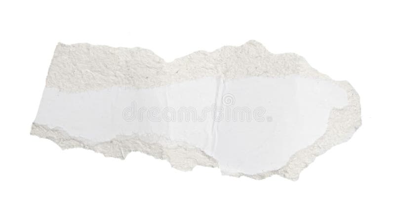 Un Papel Blanco Sobre Un Fondo Blanco Aislado Imagen de archivo ...