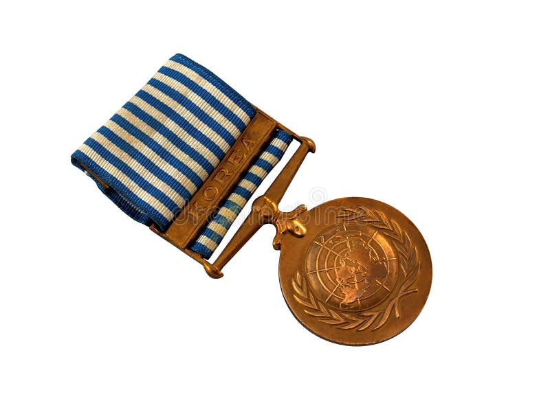 UN Peacekeeping Medal Korea Stock Photo - Image of military, medallion ...
