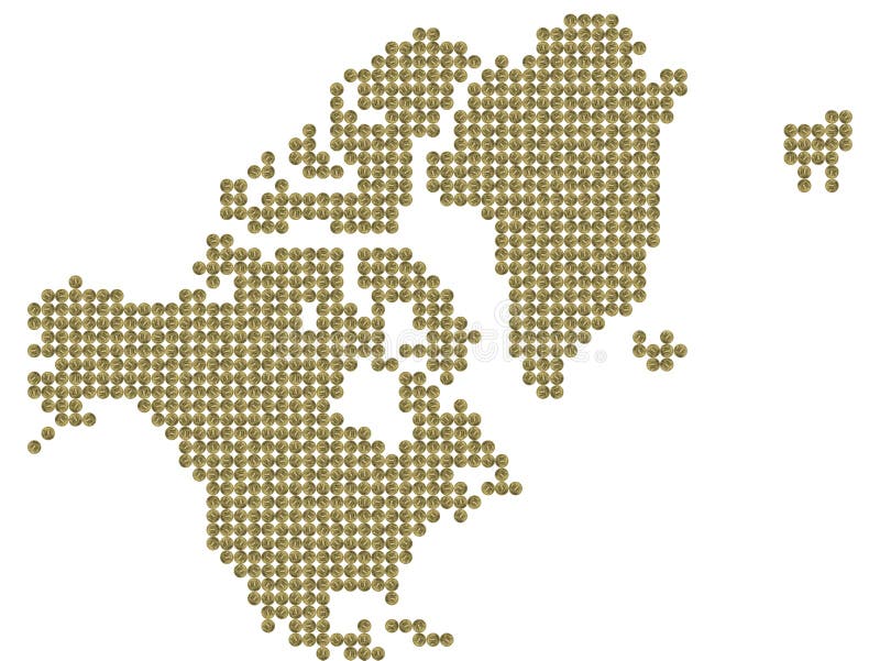 Un Pedazo De Mapa Del Mundo Foto de archivo - Imagen de divisa, diez ...