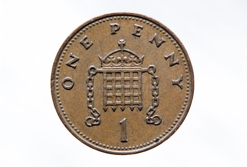 Un penny. immagine stock. Immagine di bianco, centesimo - 11146871