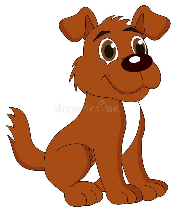 Un perrito lindo solamente stock de ilustración. Ilustración de ...