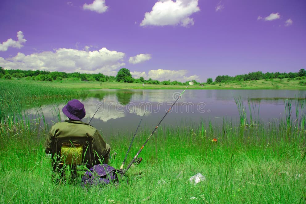Un pescador foto de archivo. Imagen de gente, ocio, coastline - 218606