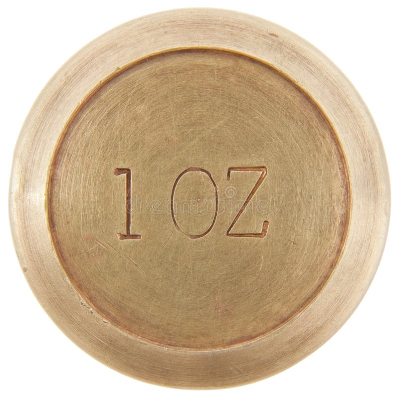 Un peso de la onza foto de archivo. Imagen de onza, masa - 25200348