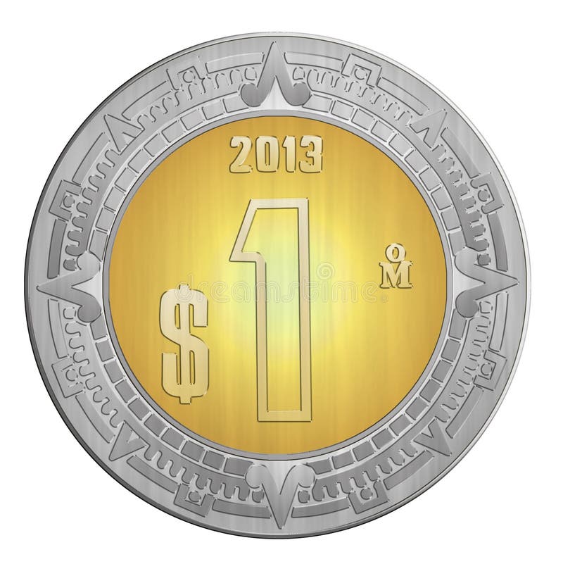 Un Peso mexicano stock de ilustración. Ilustración de invierta - 57157090