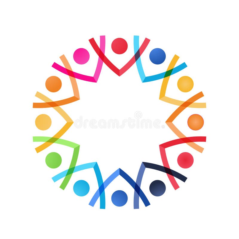 Un peuple autour. illustration de vecteur. Illustration du isolement ...