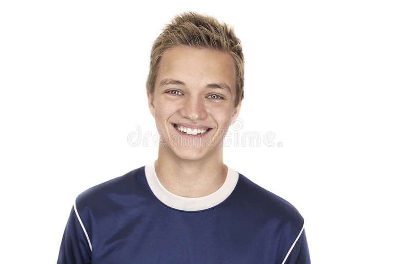 Un Ragazzo Allegro Di 16 Anni Immagine Stock - Immagine di faccia ...