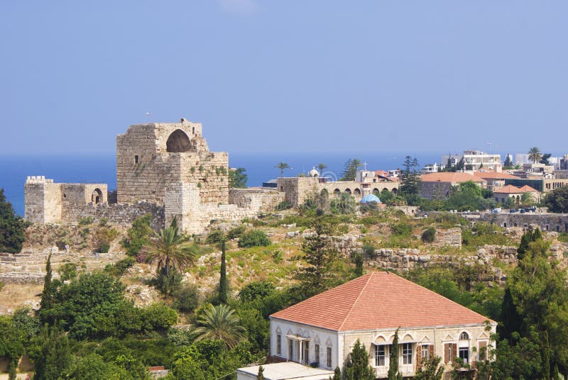 Un aperçu de Byblos image stock. Image du romain, liban - 16140071