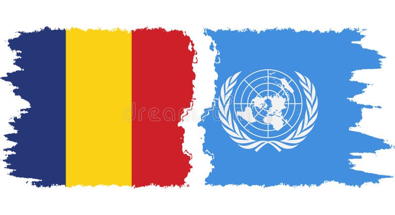 UN and Romania Grunge Flags Connection Vector Stock Illustration - Illustration of poster ...