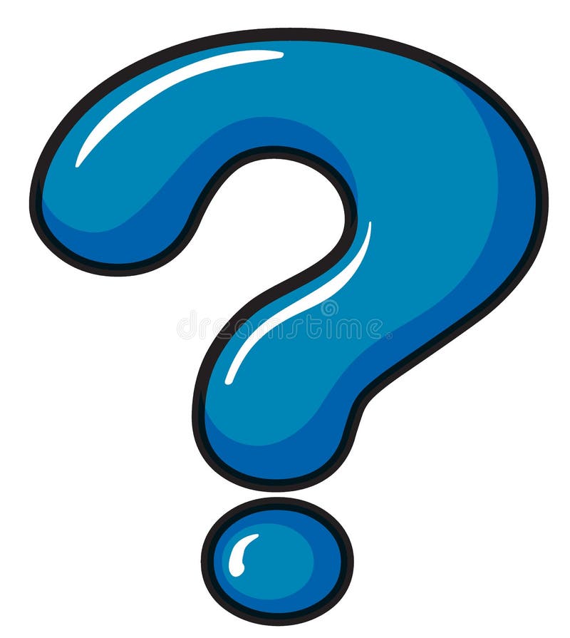 Un Símbolo Del Signo De Interrogación Ilustración del Vector ...