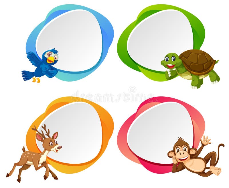 Un Sistema De La Bandera Animal Ilustración del Vector - Ilustración de ...