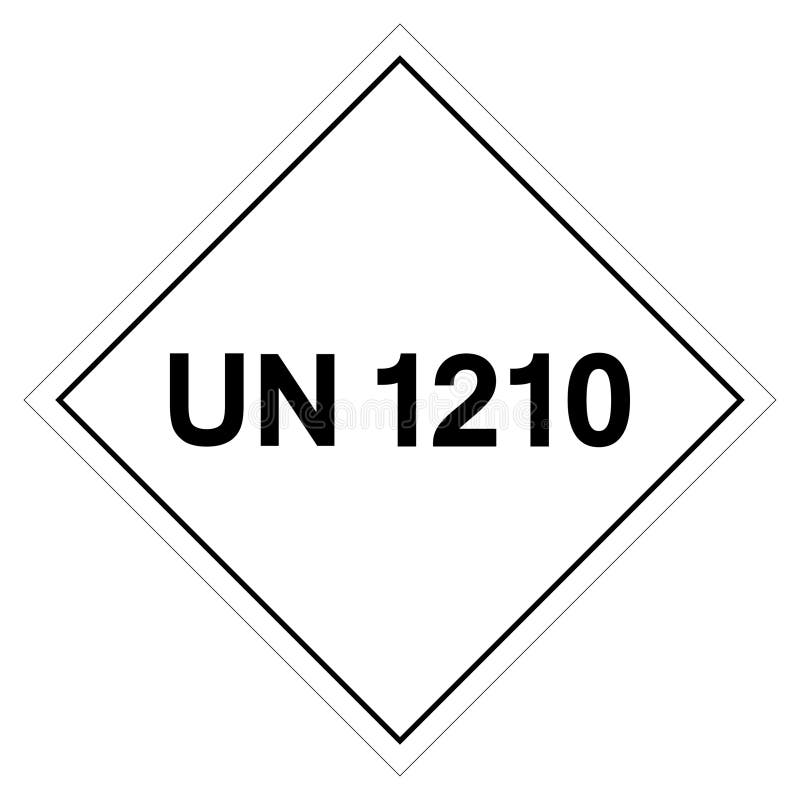 UN1210 Symbol Sign, Vector Illustration, Isolate on White Background ...