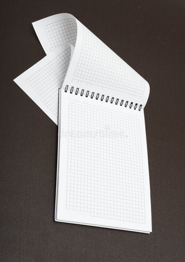 Un quaderno bianco fotografia stock. Immagine di notepad - 15278050
