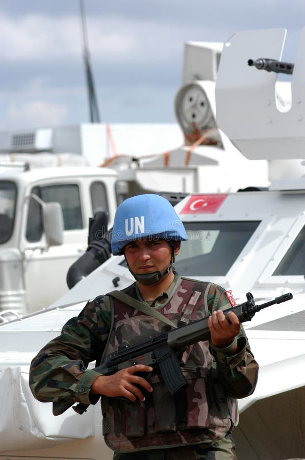 Un Turkish Soldiers editorial stock image. Image of military - 19481359