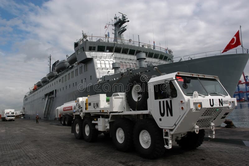 Un Vehicle in Beirut editorial image. Image of port, seaport - 25945435